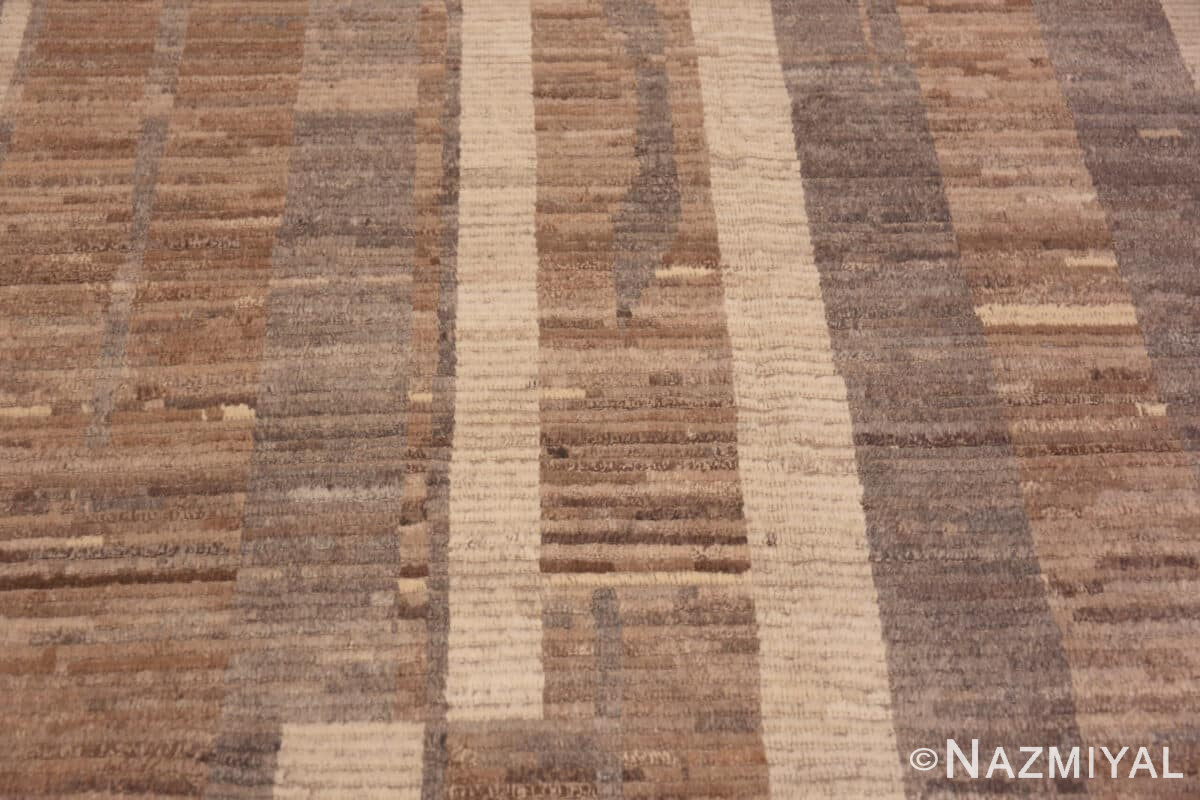 Warm Earthy Brown Tribal Geometric Modern Rug 11466 Nazmiyal