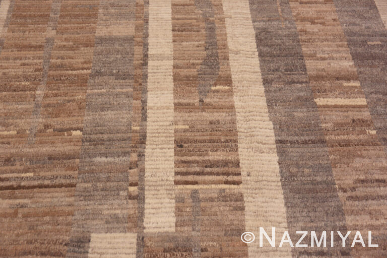 Warm Earthy Brown Tribal Geometric Modern Rug 11466 Nazmiyal
