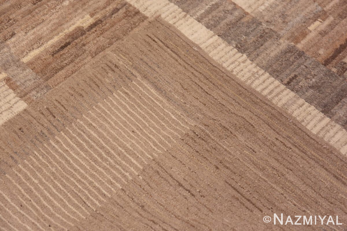 Warm Earthy Brown Tribal Geometric Modern Rug 11466 Nazmiyal