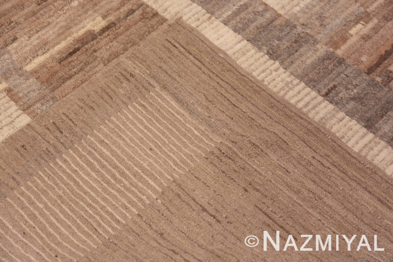 Warm Earthy Brown Tribal Geometric Modern Rug 11466 Nazmiyal