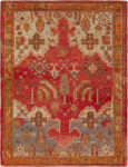 Antique Tribal Turkish Oushak Rug by Nazmiyal Rugs