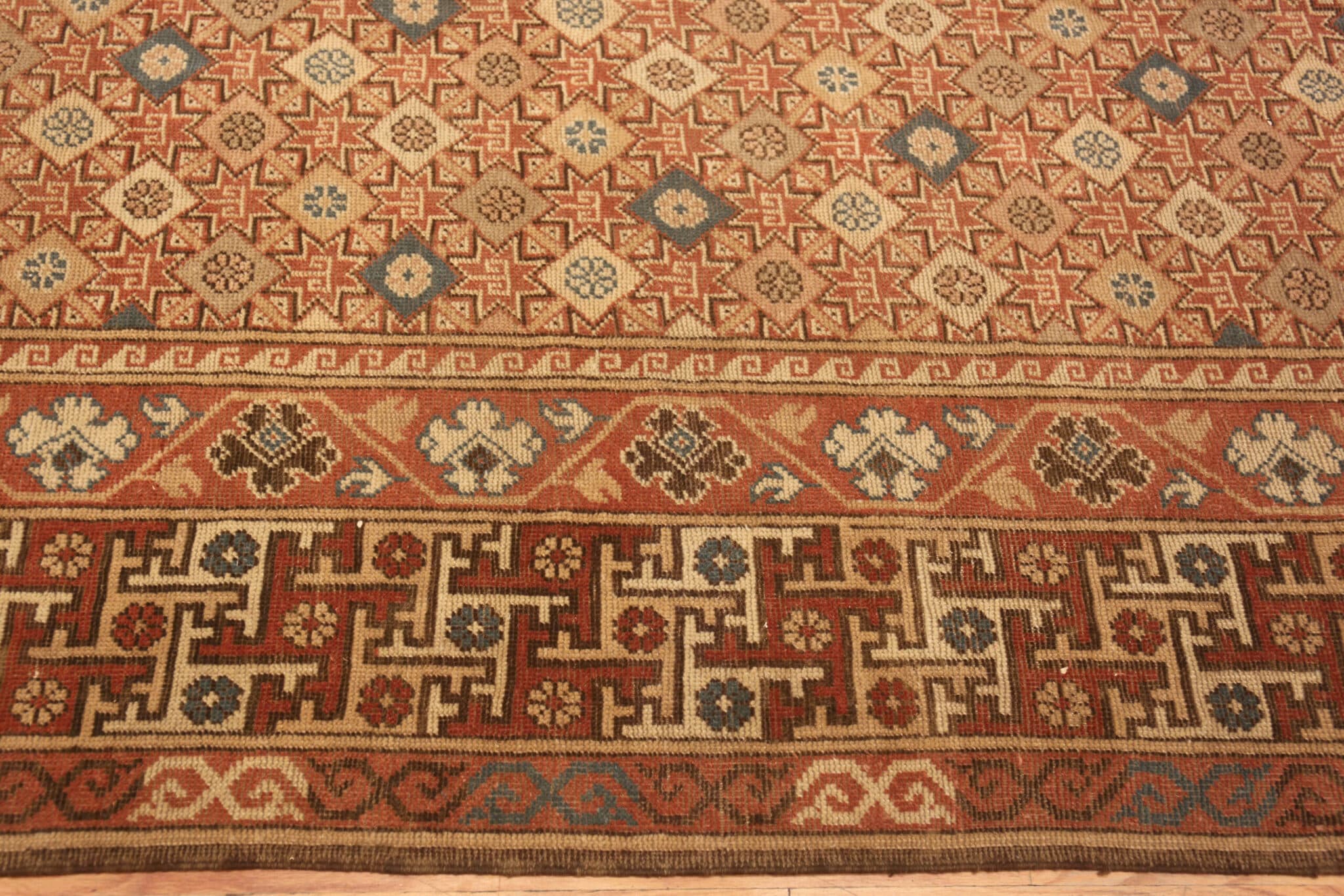 Large Modern Khotan Style Indian Rug by Nazmiyal Rugs