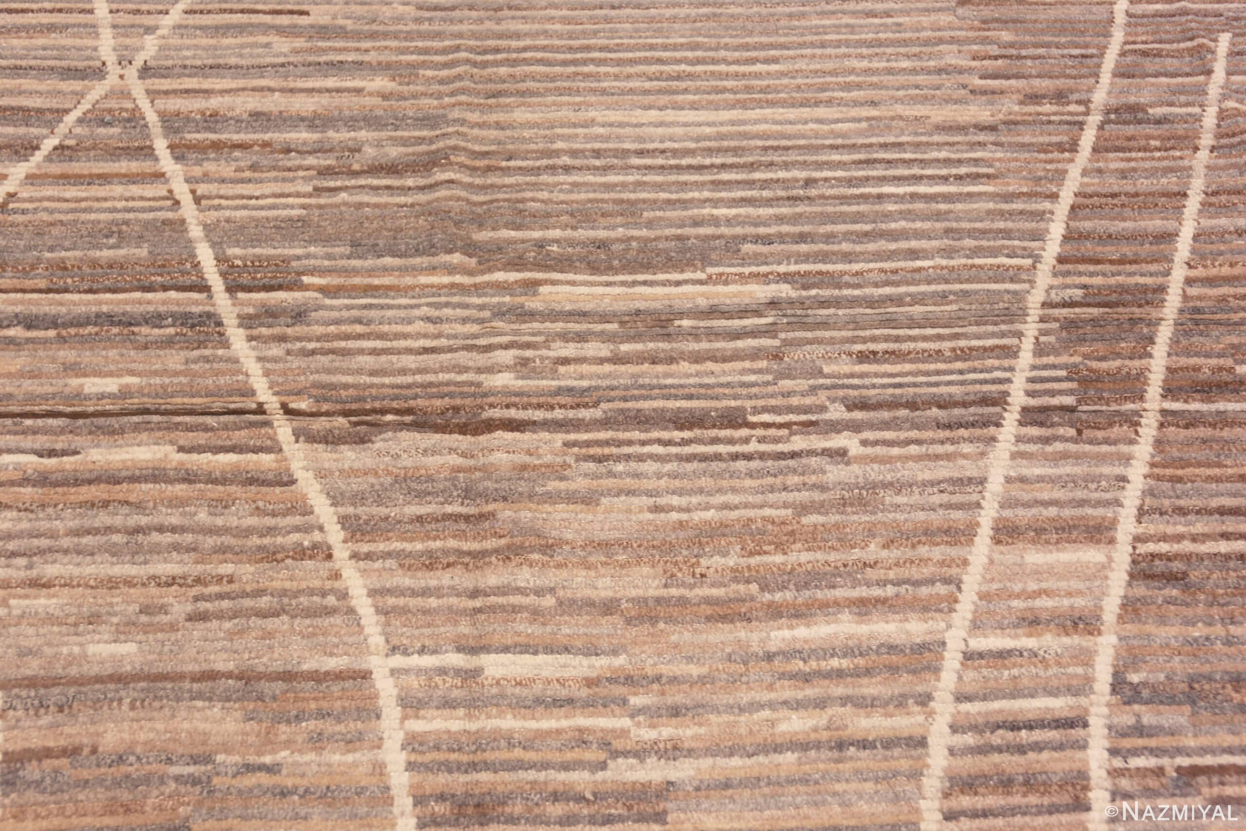 Geometric Earth Tone Modern Minimalist Area Rug 11708 Nazmiyal