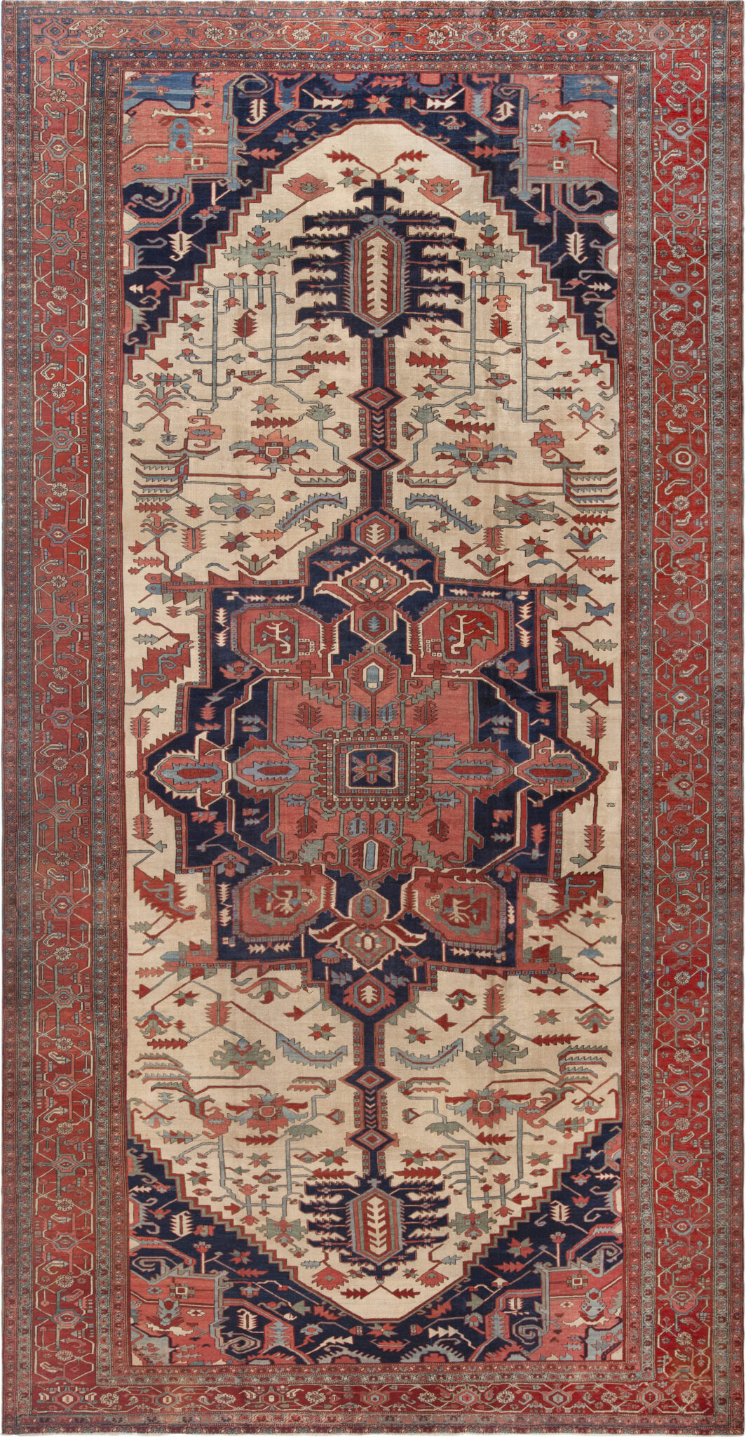 Antique Serapi Heriz Bakshaish Rugs | Persian Carpets | Nazmiyal