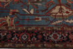 Beautiful Blue Antique Persian Serapi Heriz Rug 73080 Nazmiyal