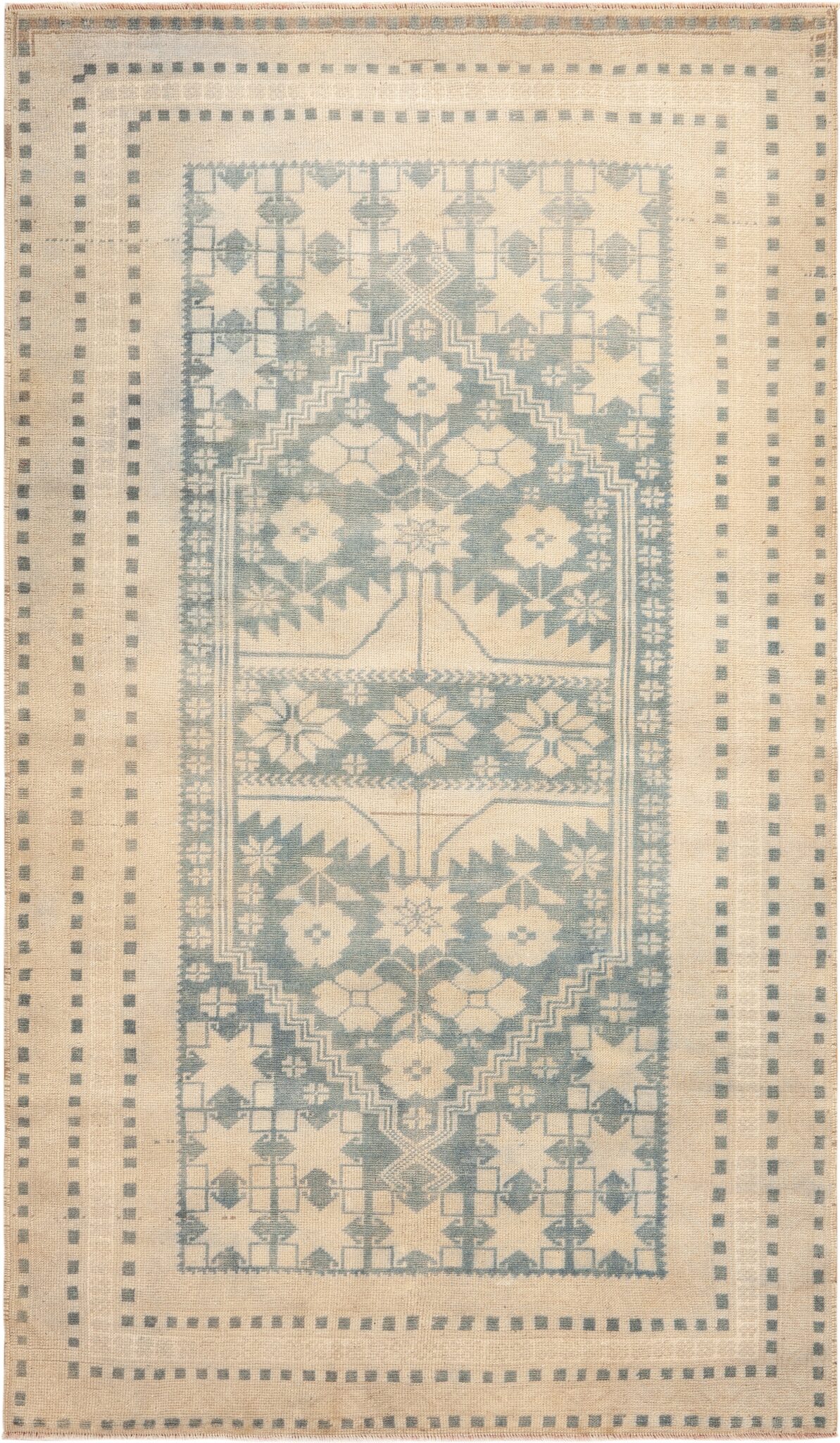 Vintage Turkish Tulu Geometric Tribal Rug 73264 Nazmiyal Rugs