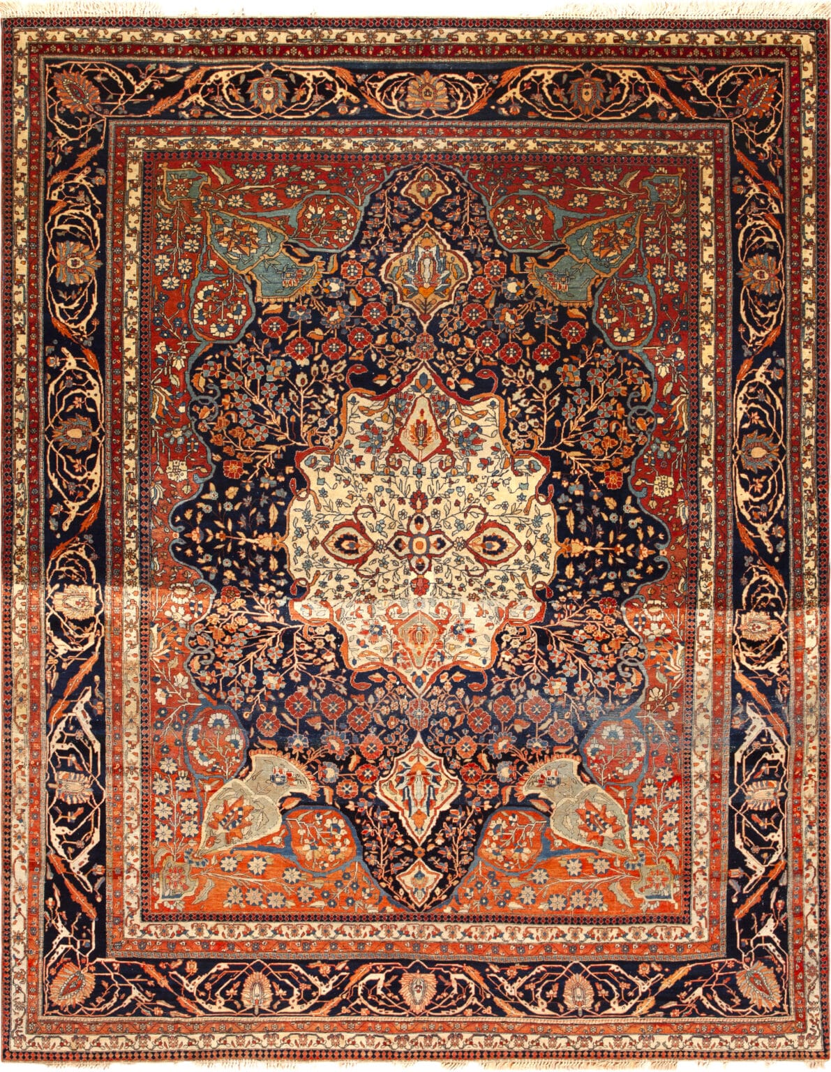 Antique Persian Mohtasham Rug 71617 Nazmiyal Antique Rugs