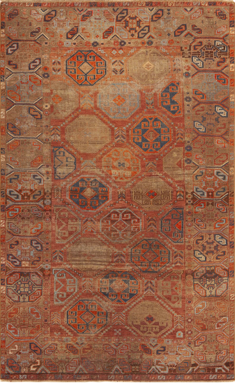 Small Antique Tribal Design Persian Baluch Rug 73287 Nazmiyal