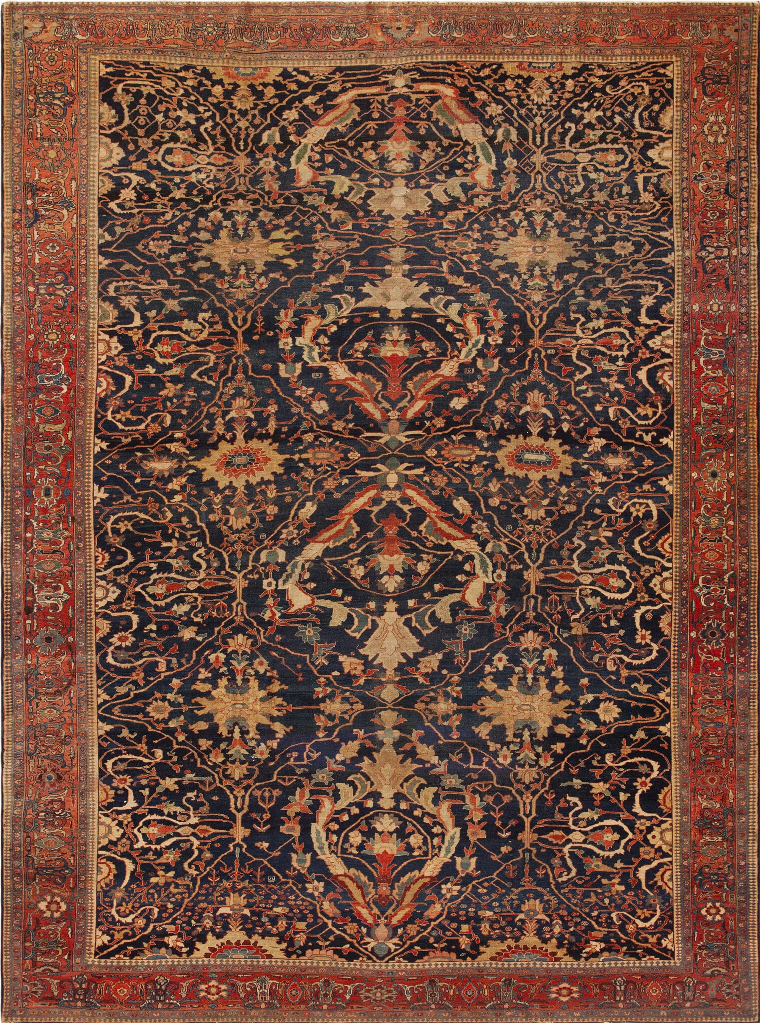 Sarouk Rugs | Antique Persian Sarouk Carpets | Nazmiyal
