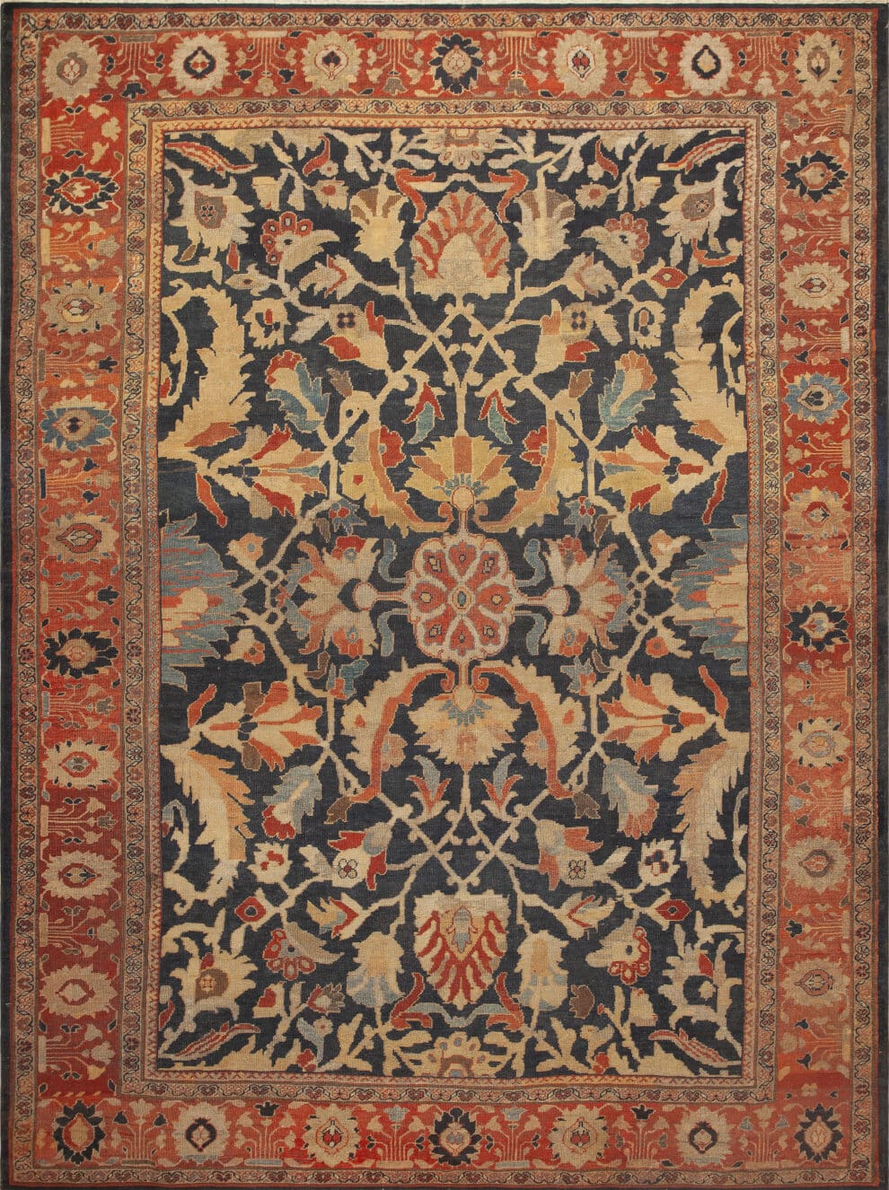 Steeped in Tradition Antique Sultanabad Persian Rug 73469