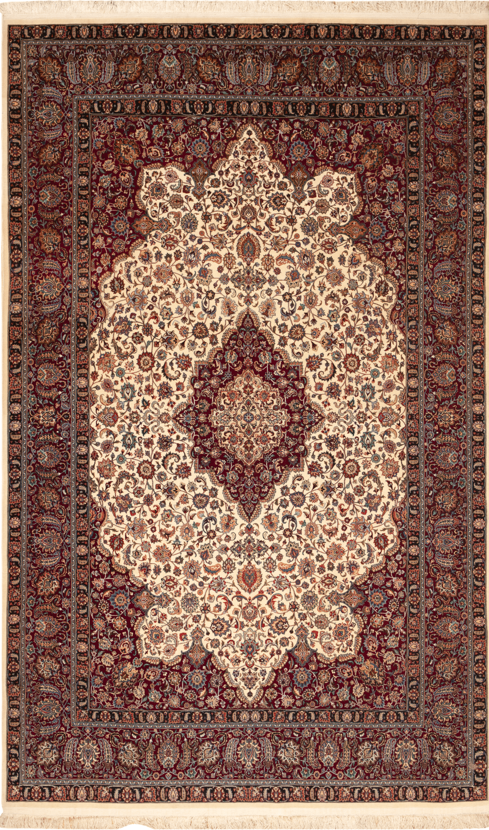 Beautiful Vintage Persian Saber Mashad Rug 73043 by Nazmiyal