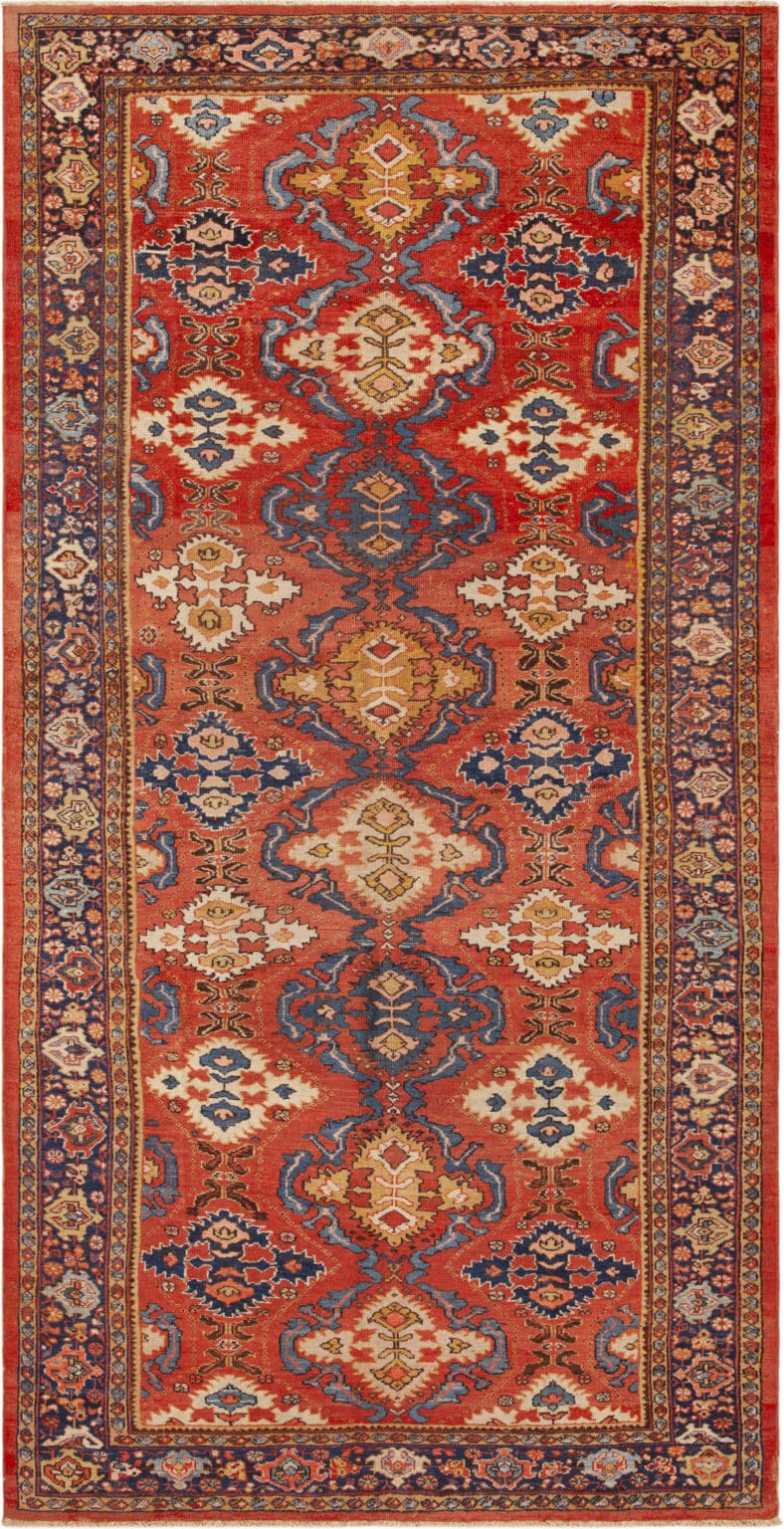 Antique Persian Mahal Rug 43858 Nazmiyal Rugs