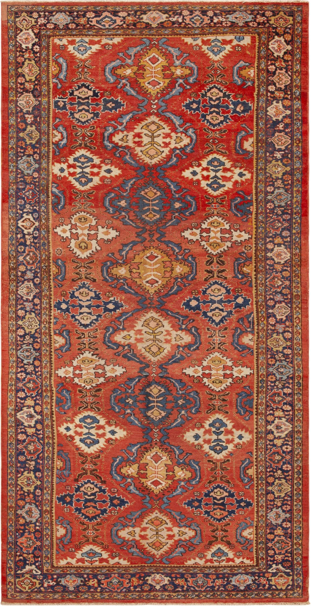 Antique Persian Mahal Rug 43858 Nazmiyal Rugs