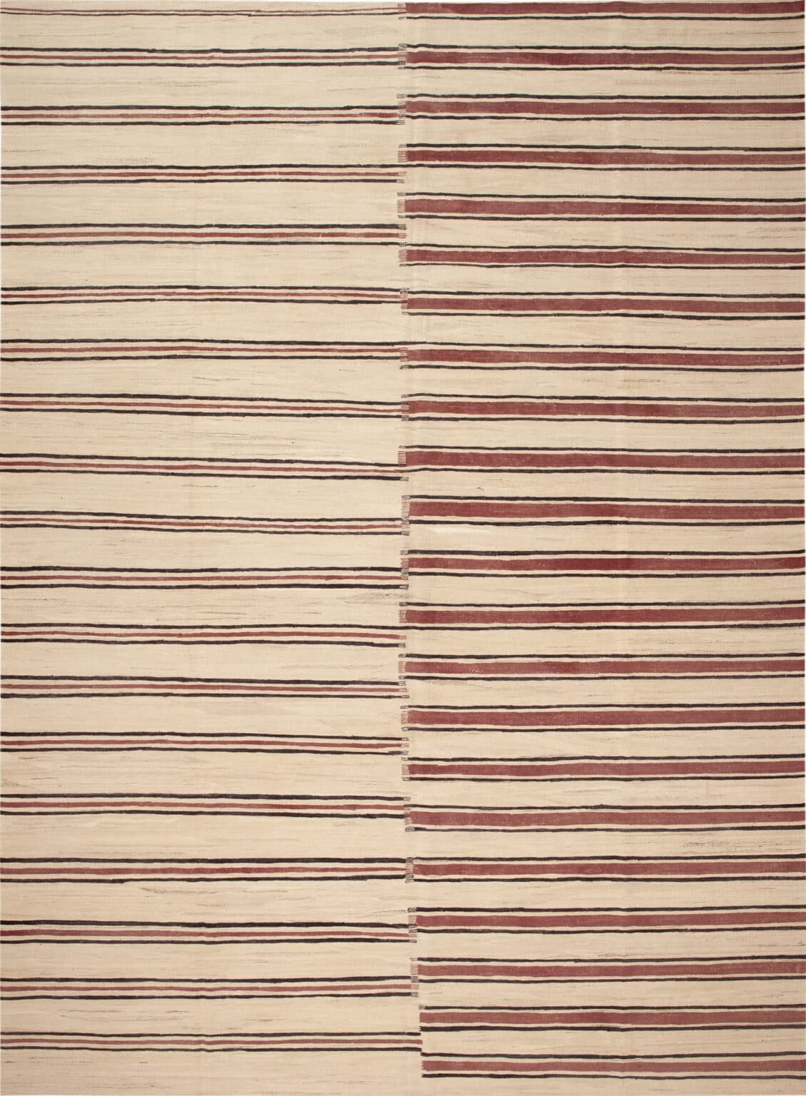 Rustic Modern Flatwoven MCM Swedish Kilim Rug 11657 Nazmiyal Rugs