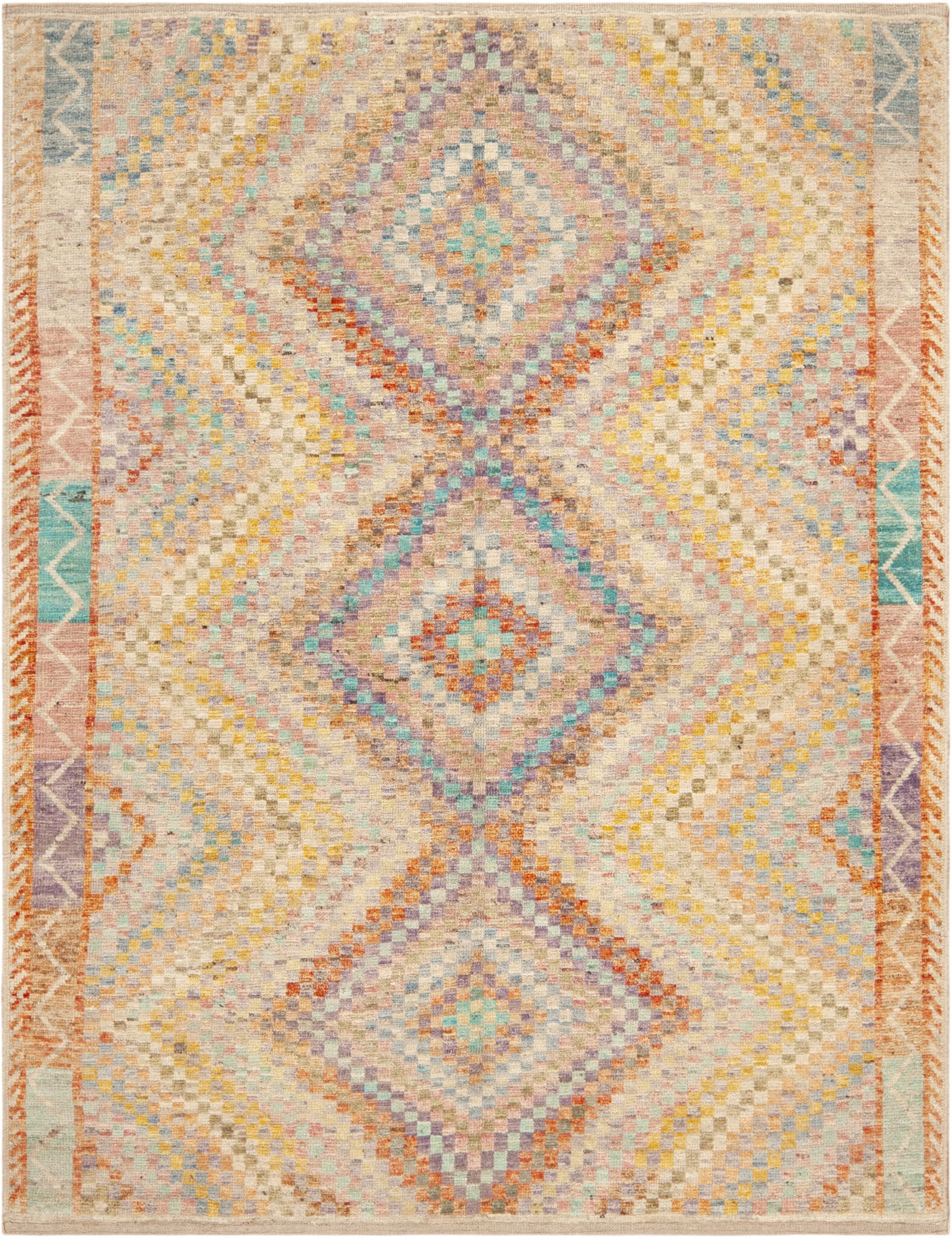 Artful Modern Contemporary Geometric Rug 12148 Nazmiyal Rugs