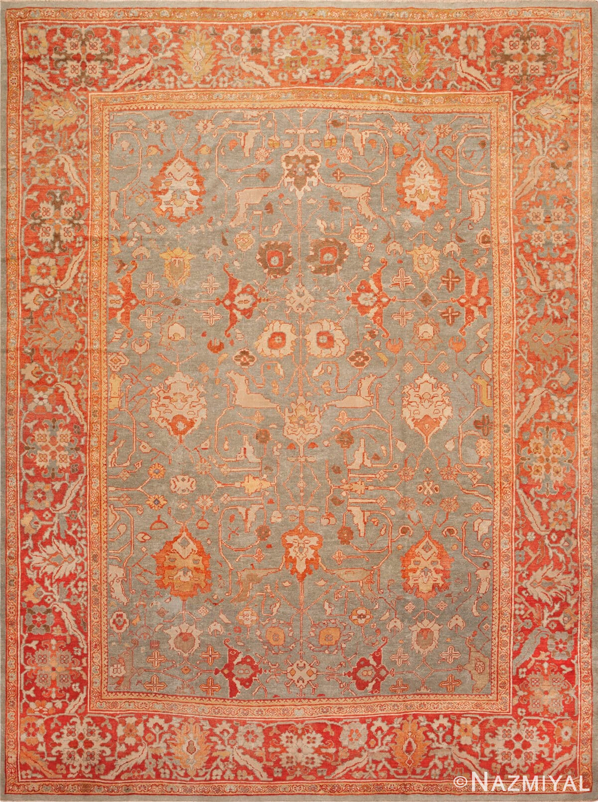 Steeped in Tradition Antique Sultanabad Persian Rug 73469