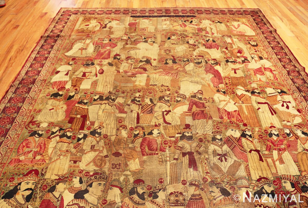 Historical Antique Persian Kerman Mashahir Rug 73429 Nazmiyal