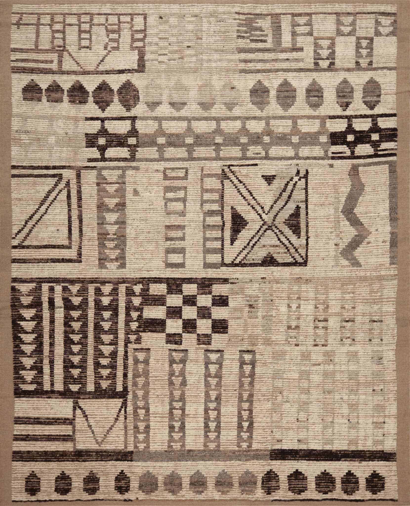 Primitive Rhythm Woven Modern Rug Nazmiyal Rugs