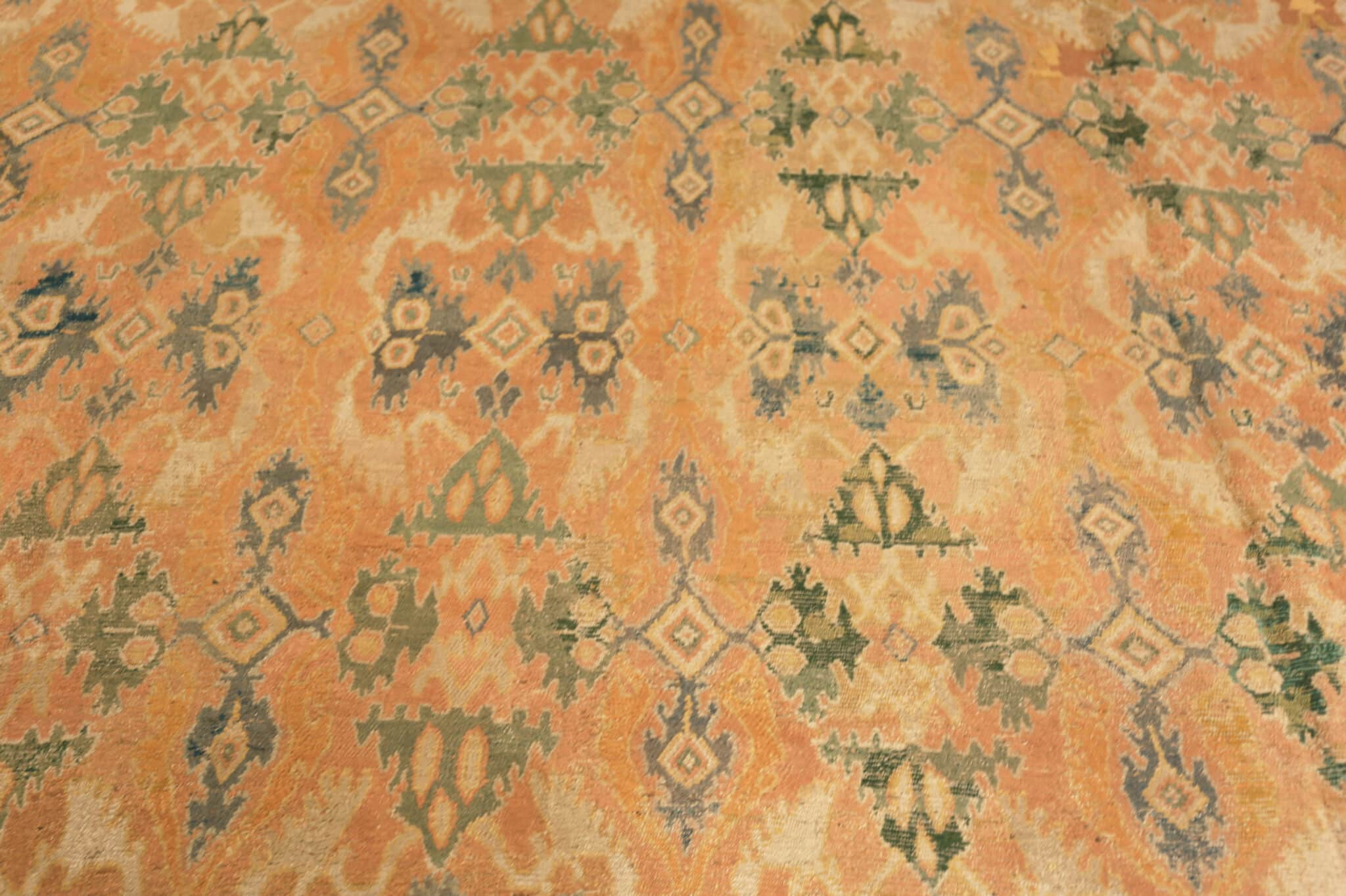 17th Century Large Antique Spanish Cuenca Carpet 73484