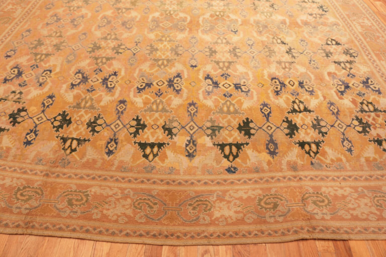 17th Century Large Antique Spanish Cuenca Carpet 73484