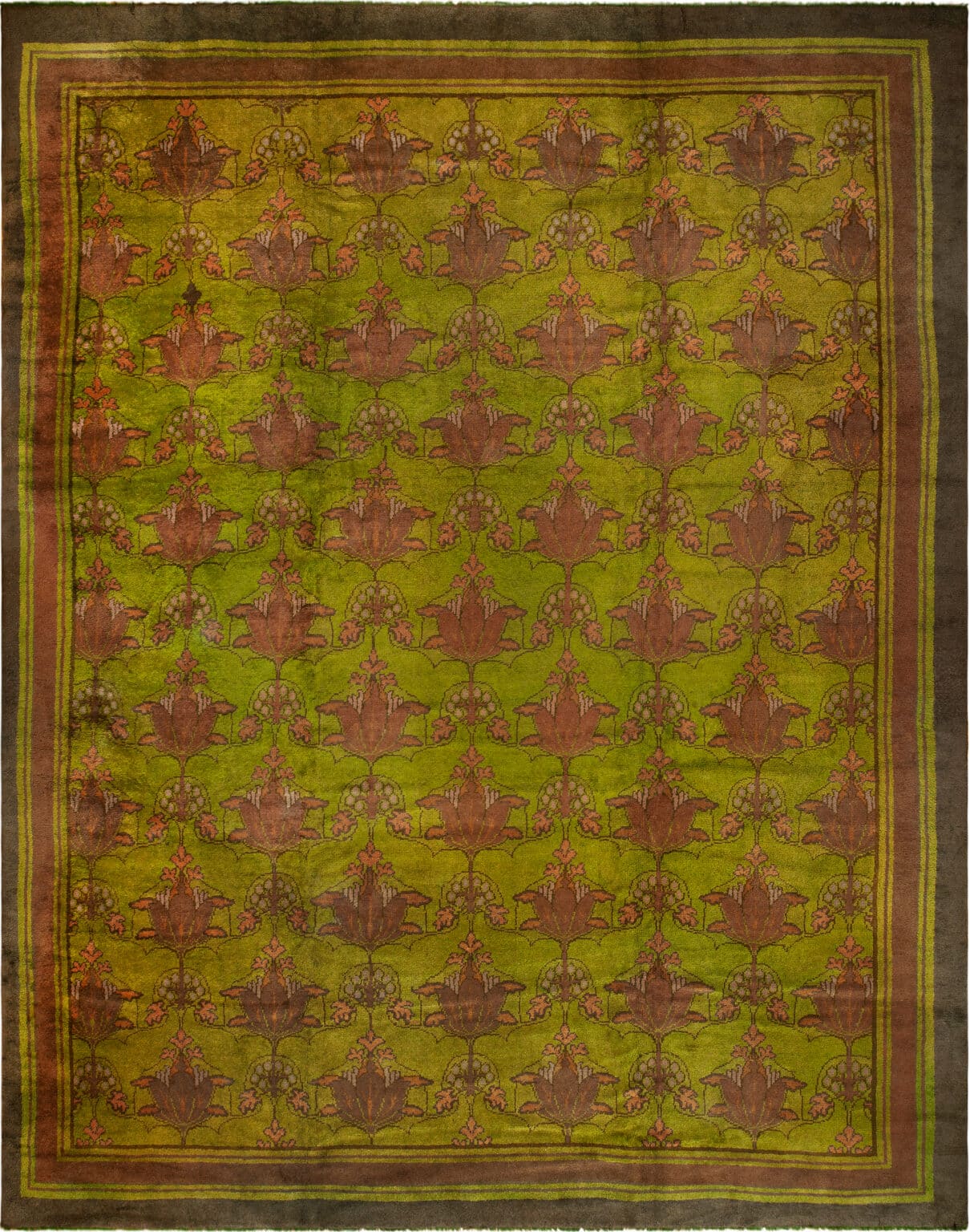 Large Antique Irish Arts And Crafts Donegal Rug 72201 Nazmiyal