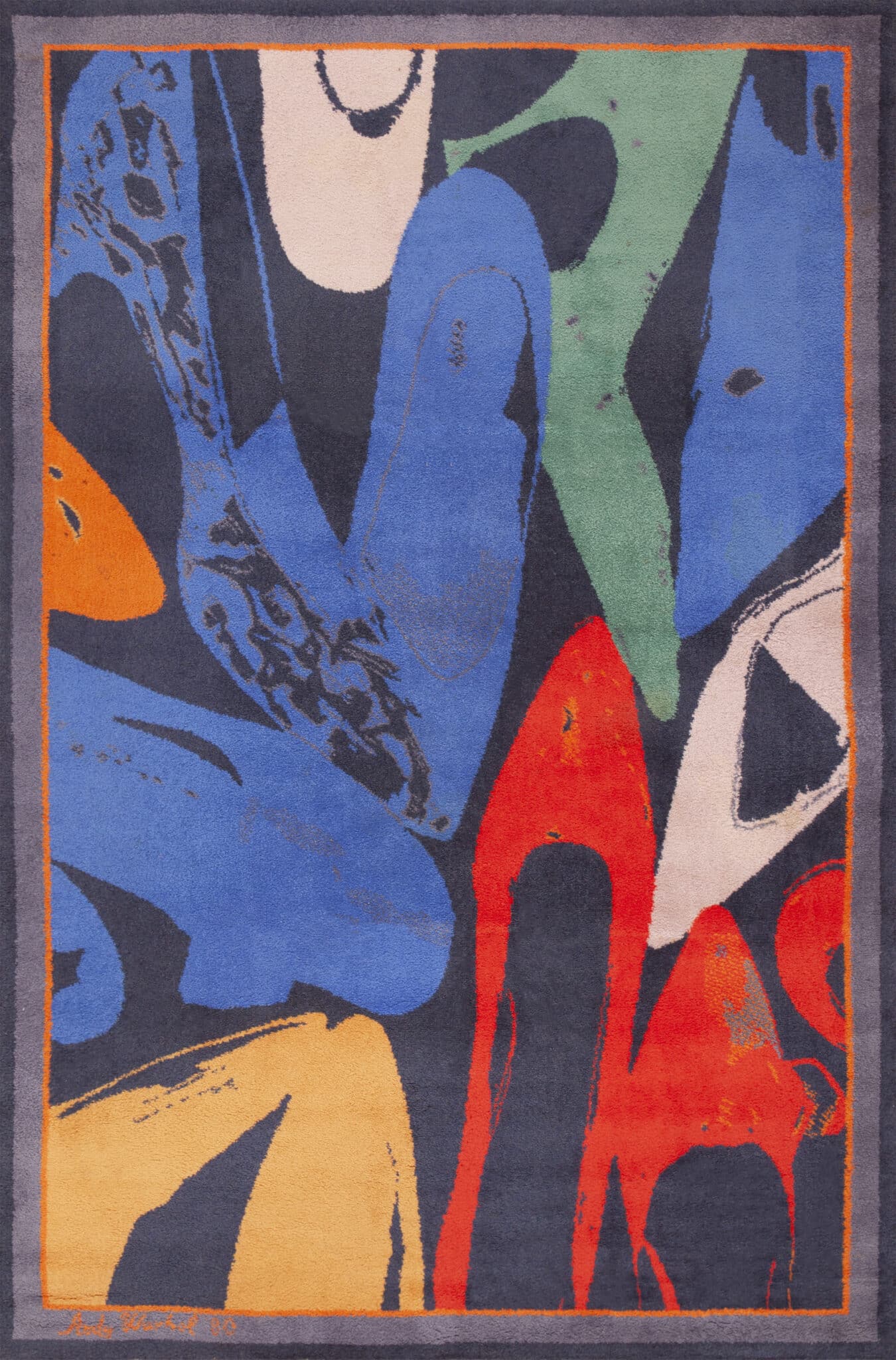 Diamond Dust Shoes Vintage Pop Art Rug Inspired by Andy Warhol