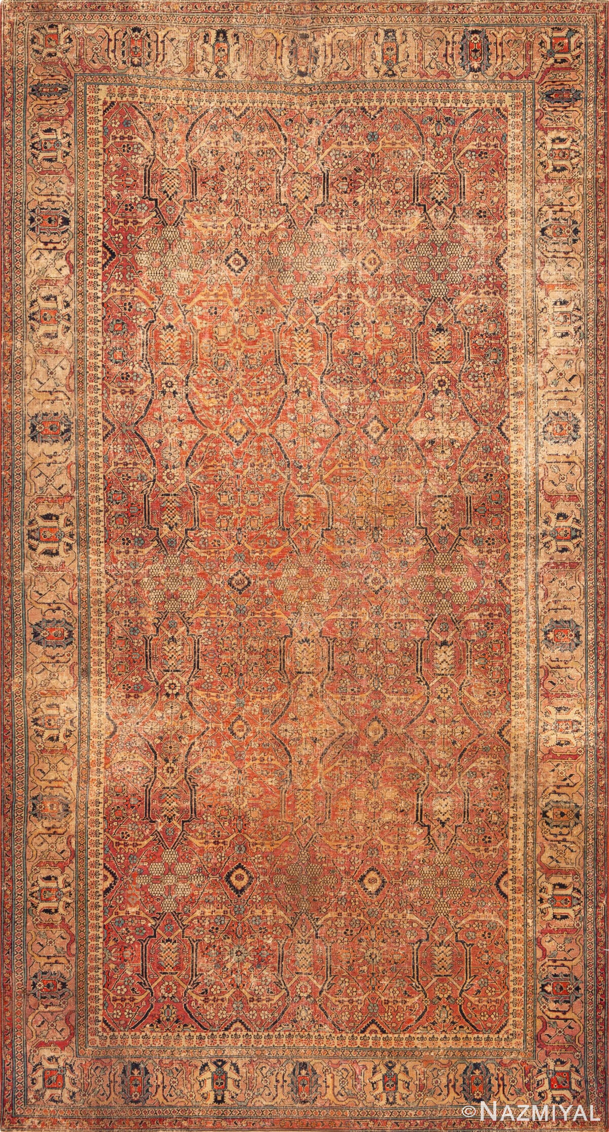 Seventeenth Century Persian Khorassan Rug with Ornate Latticework