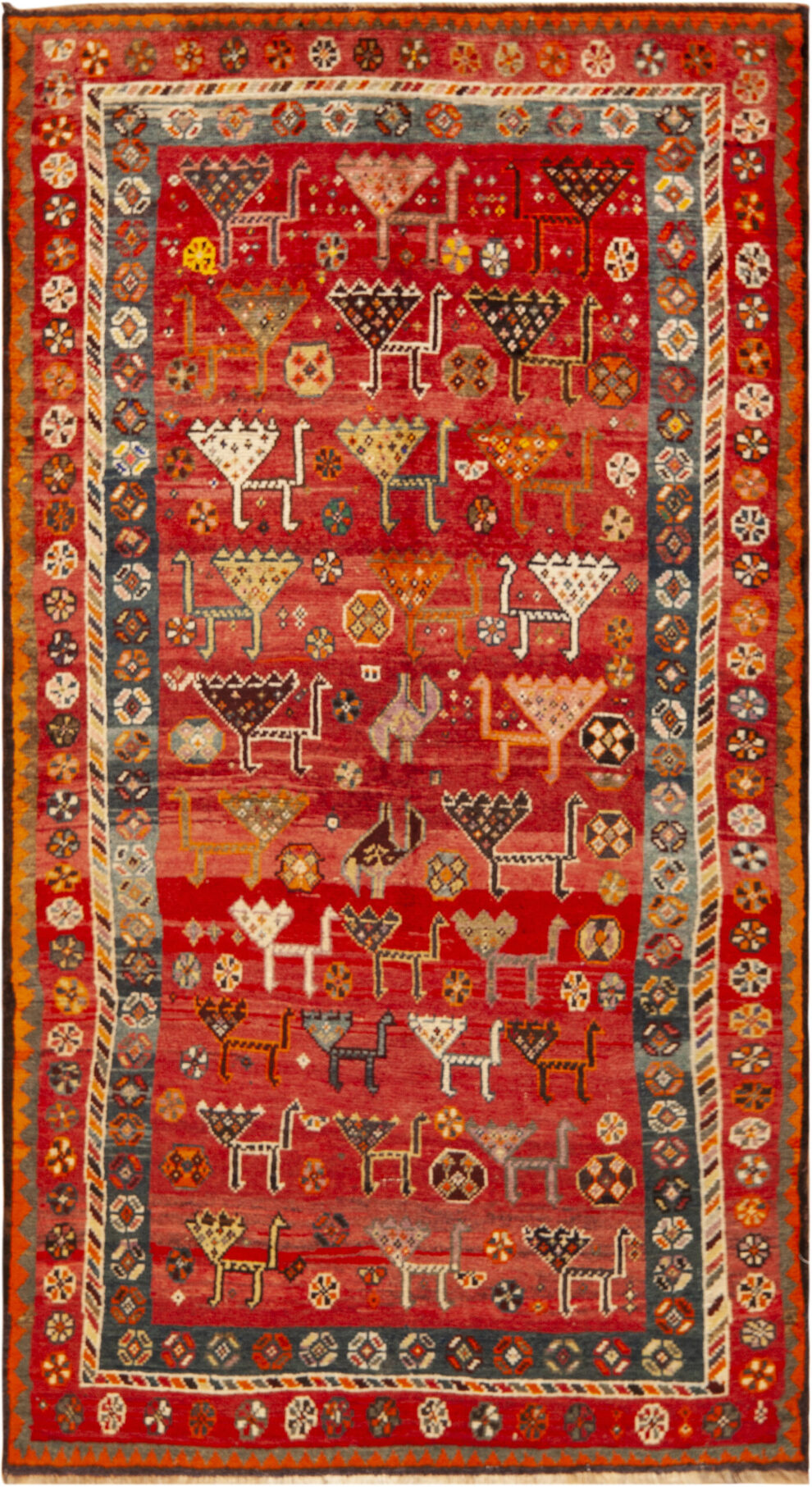 Vintage Persian Gabbeh Rug 73792 - Nazmiyal