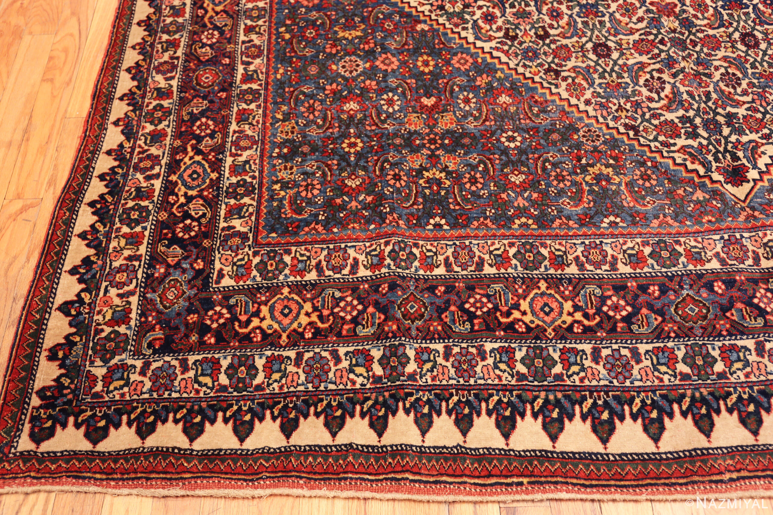 Iconic Heritage Antique Persian Bidjar Rug 73611 Nazmiyal Rugs