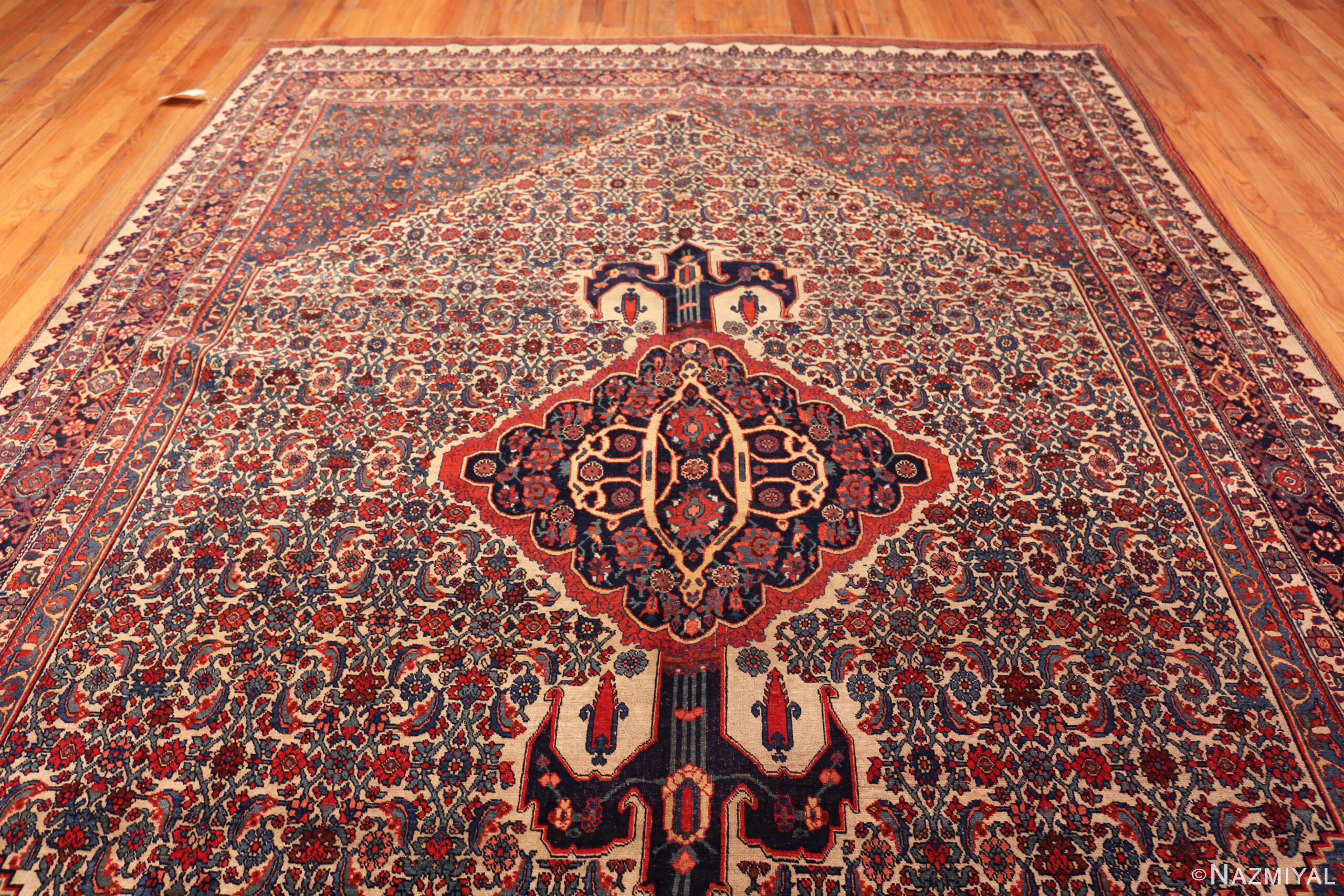 Iconic Heritage Antique Persian Bidjar Rug 73611 Nazmiyal Rugs