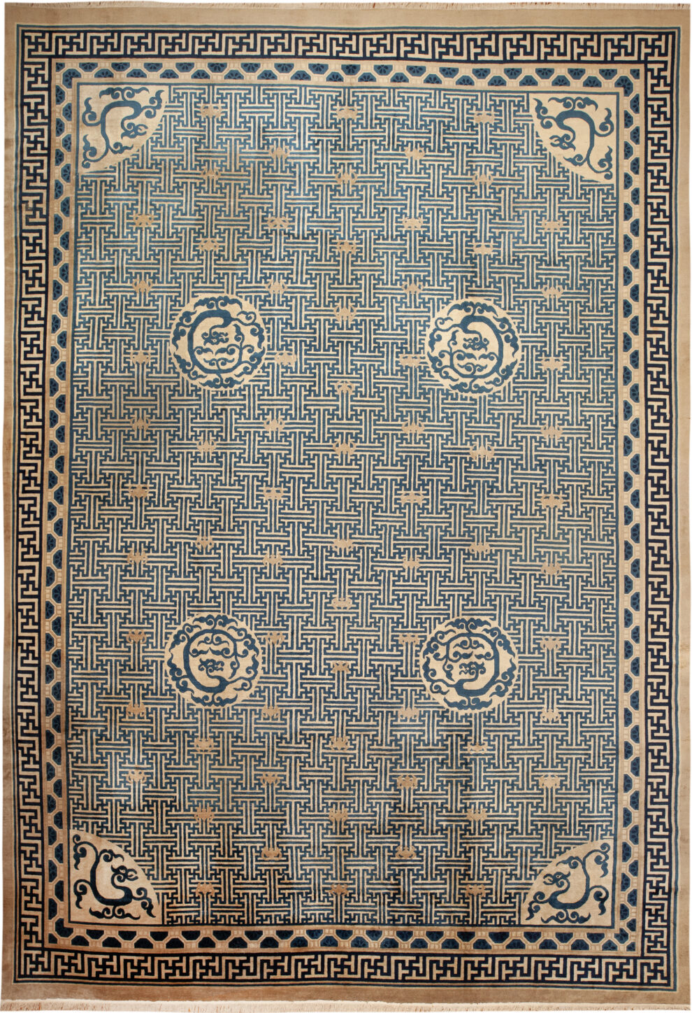 Antique Chinese Peking Rug 73915 by Nazmiyal Rugs