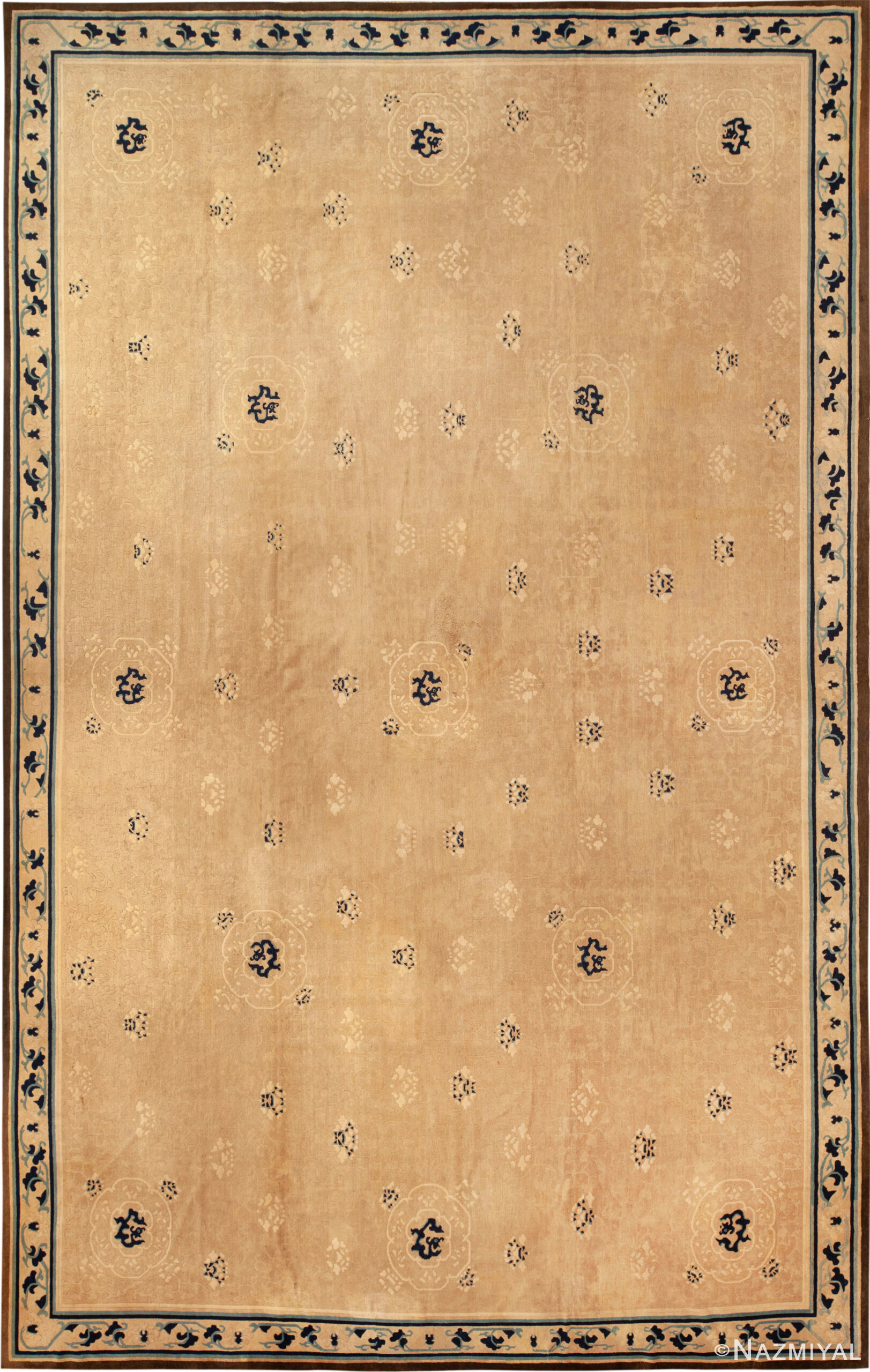 Antique Ningxia Rug 73932 by Nazmiyal Rugs