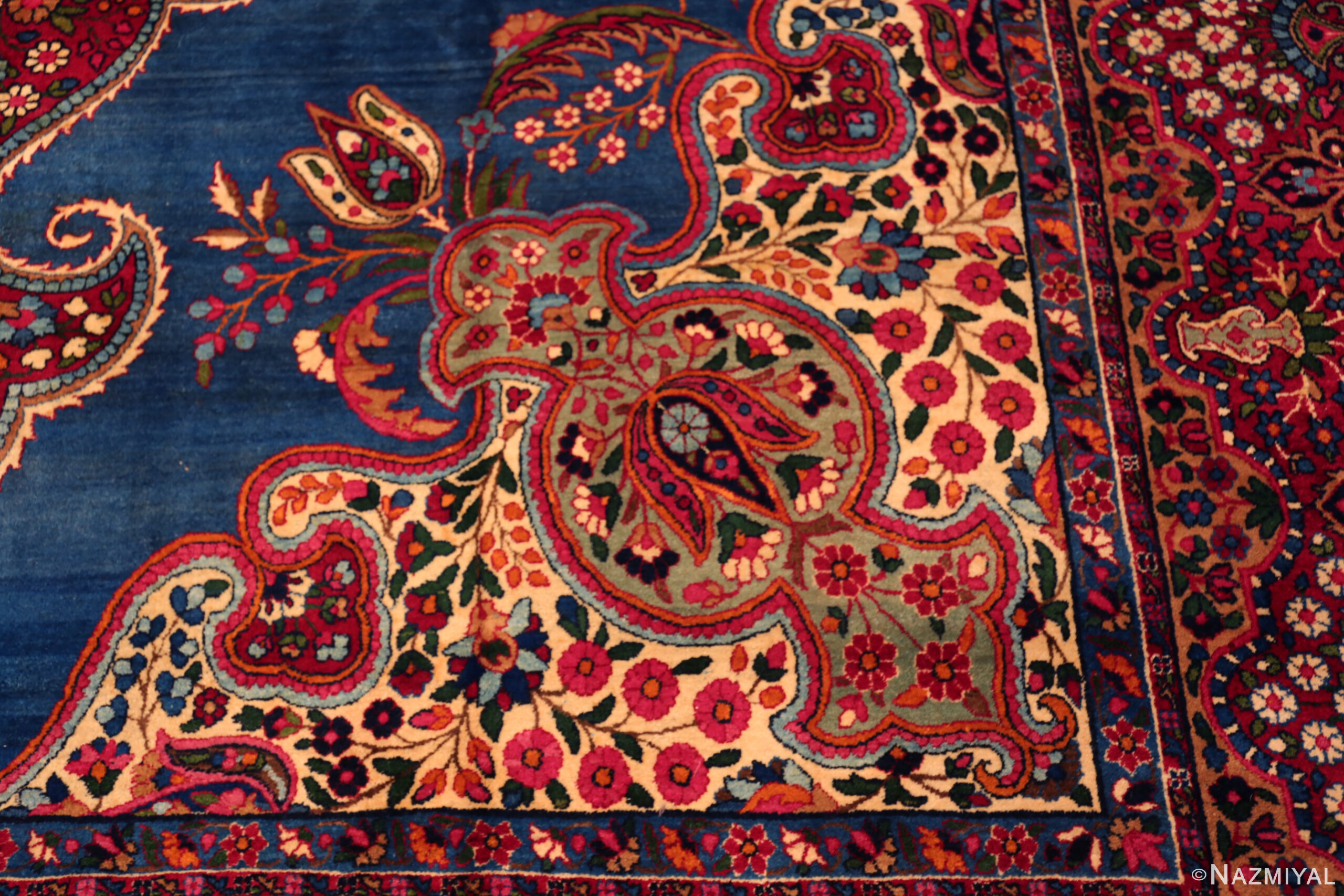 Vintage Persian Kerman Rug